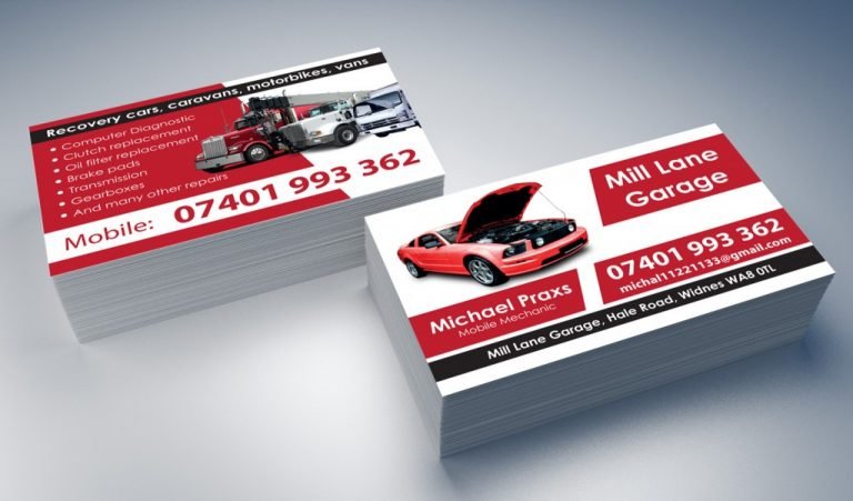 Mill Lane Garage - Business Cards - Web & Graphic Design Agency - Stockport